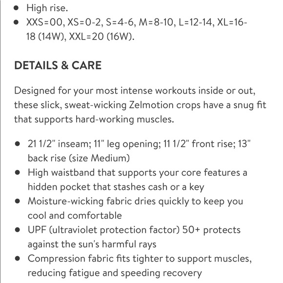 Zella | Pants & Jumpsuits | Zella Pure Vision High Waist Crop Leggings ...